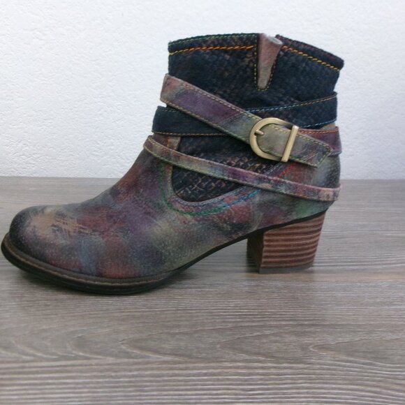 L'artiste | Shoes | Like New Lartiste Shazzam Paint Brush Strokes Boots ...